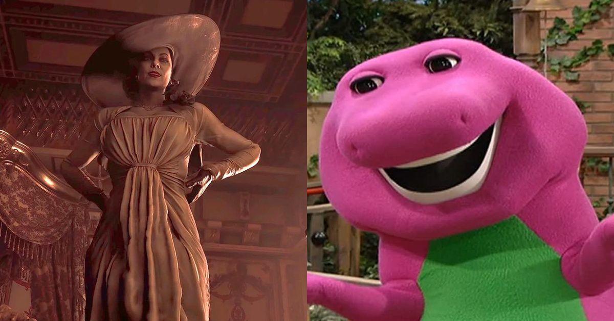 Terrifying Resident Evil Village Art Adds Barney the Dinosaur to the ...