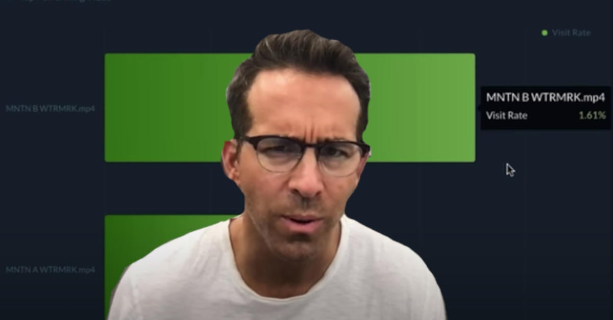 Turns Out Ads WIth Ryan Reynolds' Face Don't Work, Watch Ryan Find Out ...