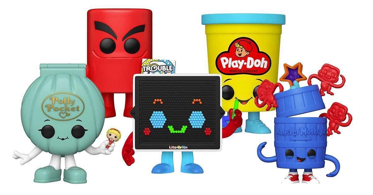 Retro Toy Funko Pops: Barrel of Monkeys, Play-Doh, Polly Pocket and ...