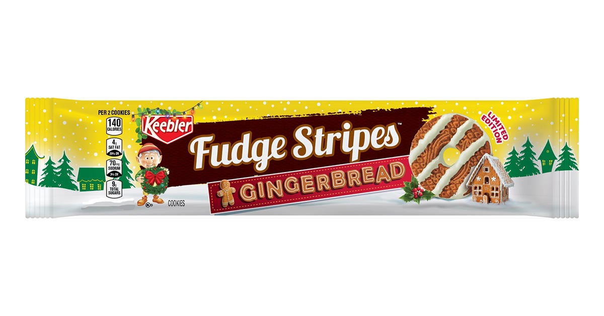 Keebler Launches Limited-Edition Gingerbread Fudge Stripes Cookies ...
