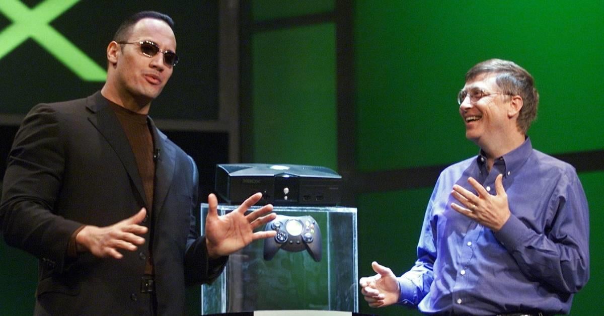 The Rock Reflects on Introducing The Original Xbox With Bill Gates ...