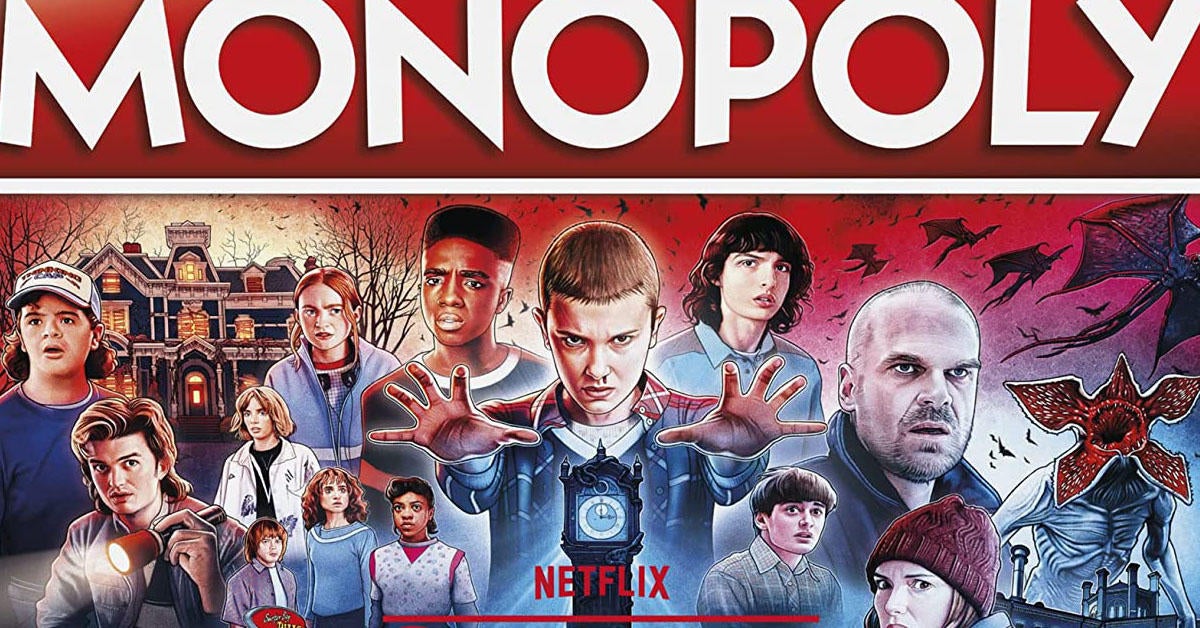Monopoly Expansion Monopoly: Netflix Stranger Things Edition Board Game ...