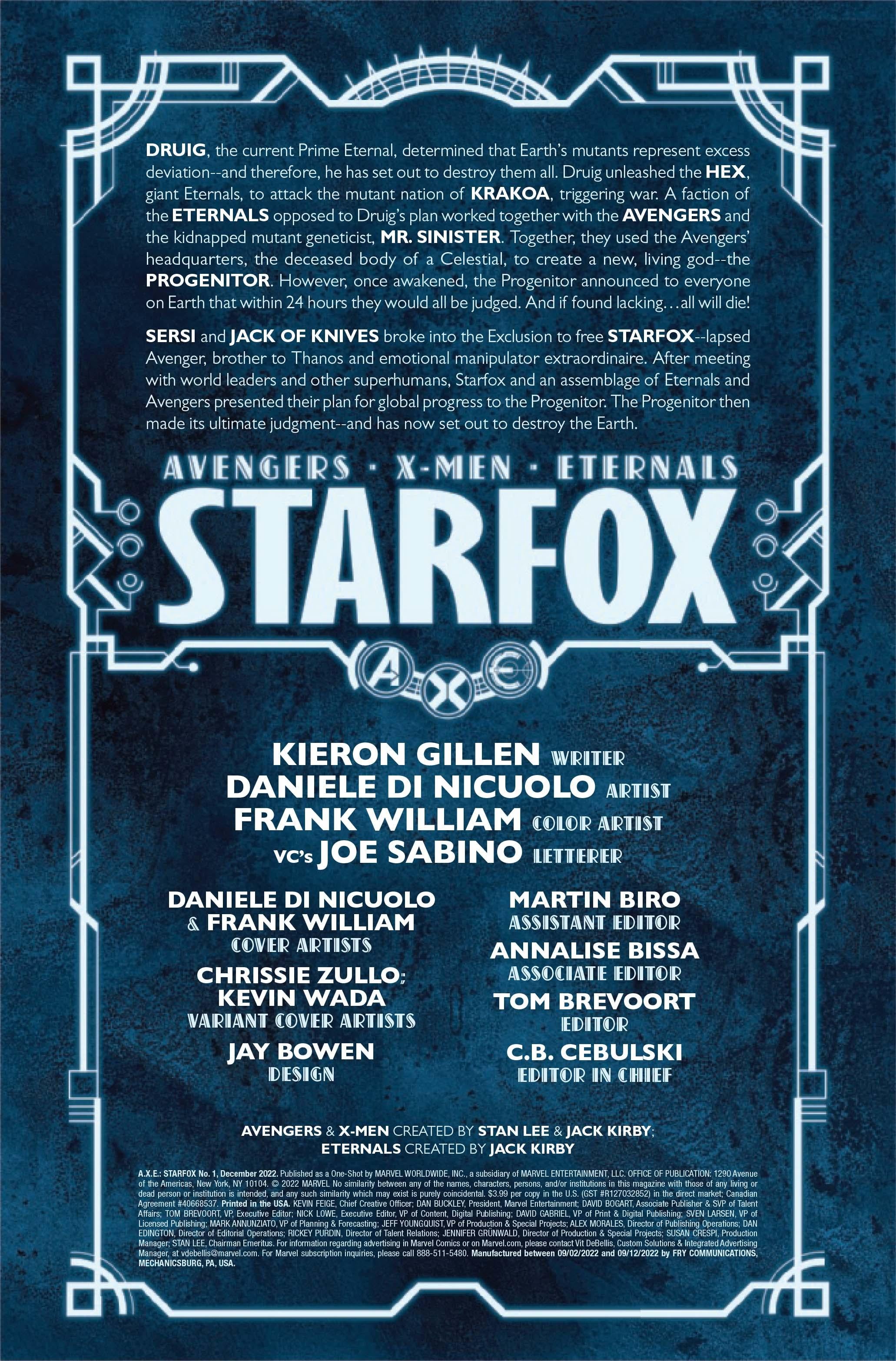 Starfox Pushes the Power of Love as the World Ends in Marvel's Judgment ...