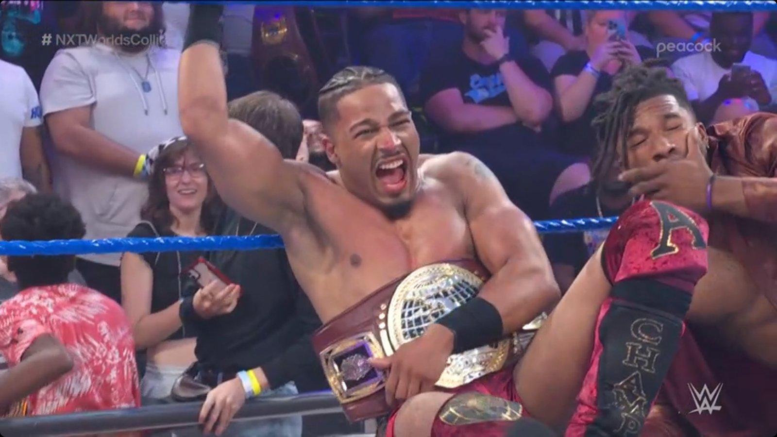 NXT: Carmelo Hayes Retains North American Championship at Worlds Collide - ComicBook.com