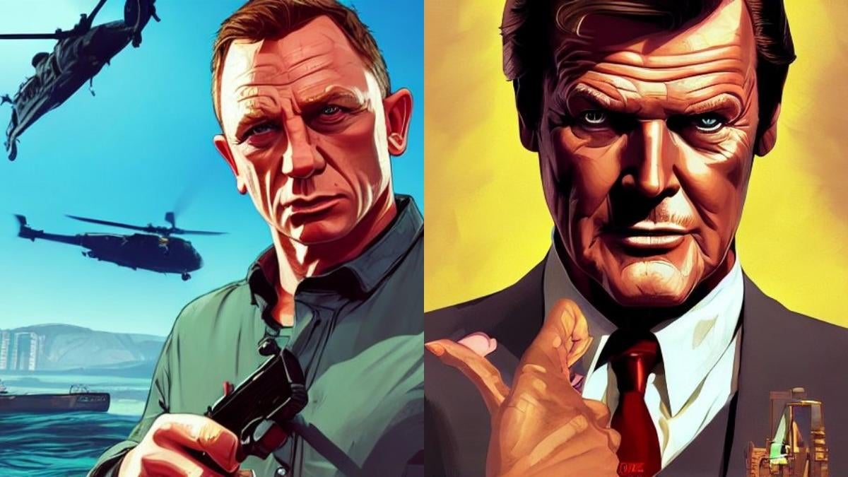 James Bond Actors Reimagined With Grand Theft Auto Art Style ...