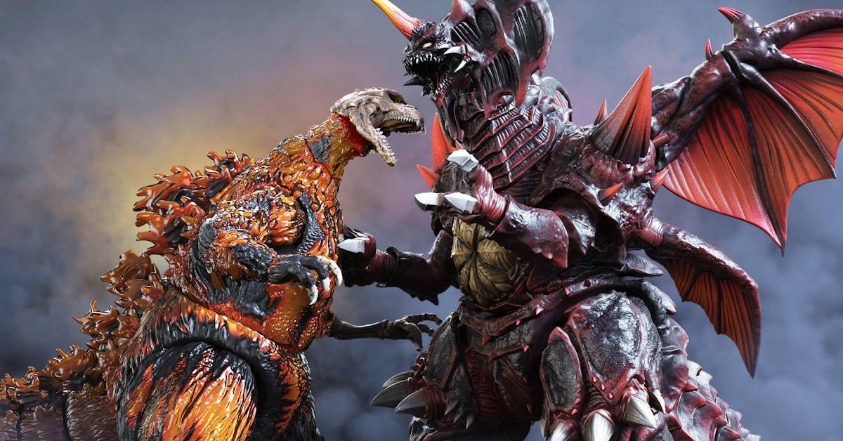 Brandende Godzilla Vs Super Godzilla