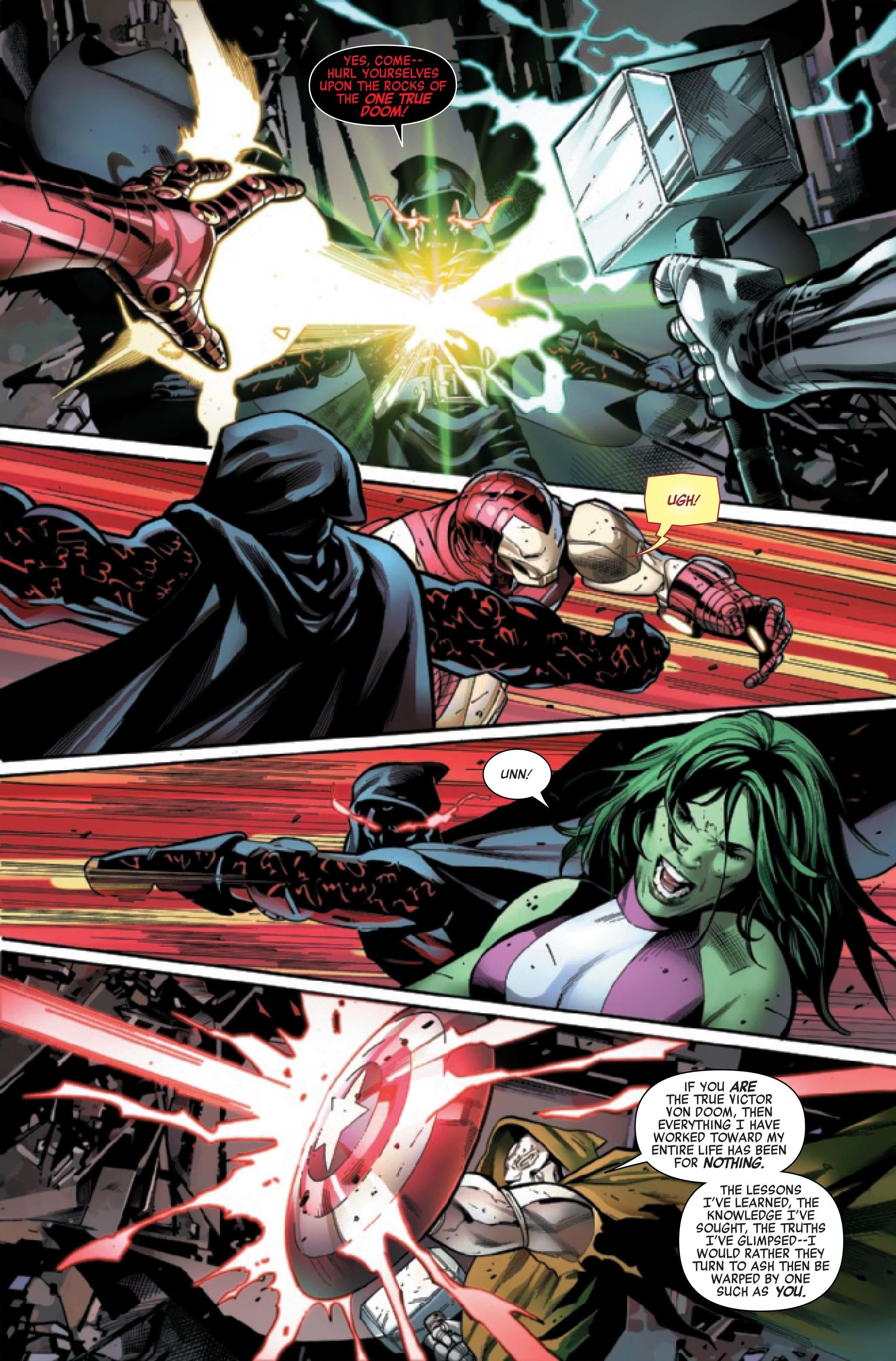 Marvel's New Avengers Preview Reveals Doctor Doom Wielding Thor's ...