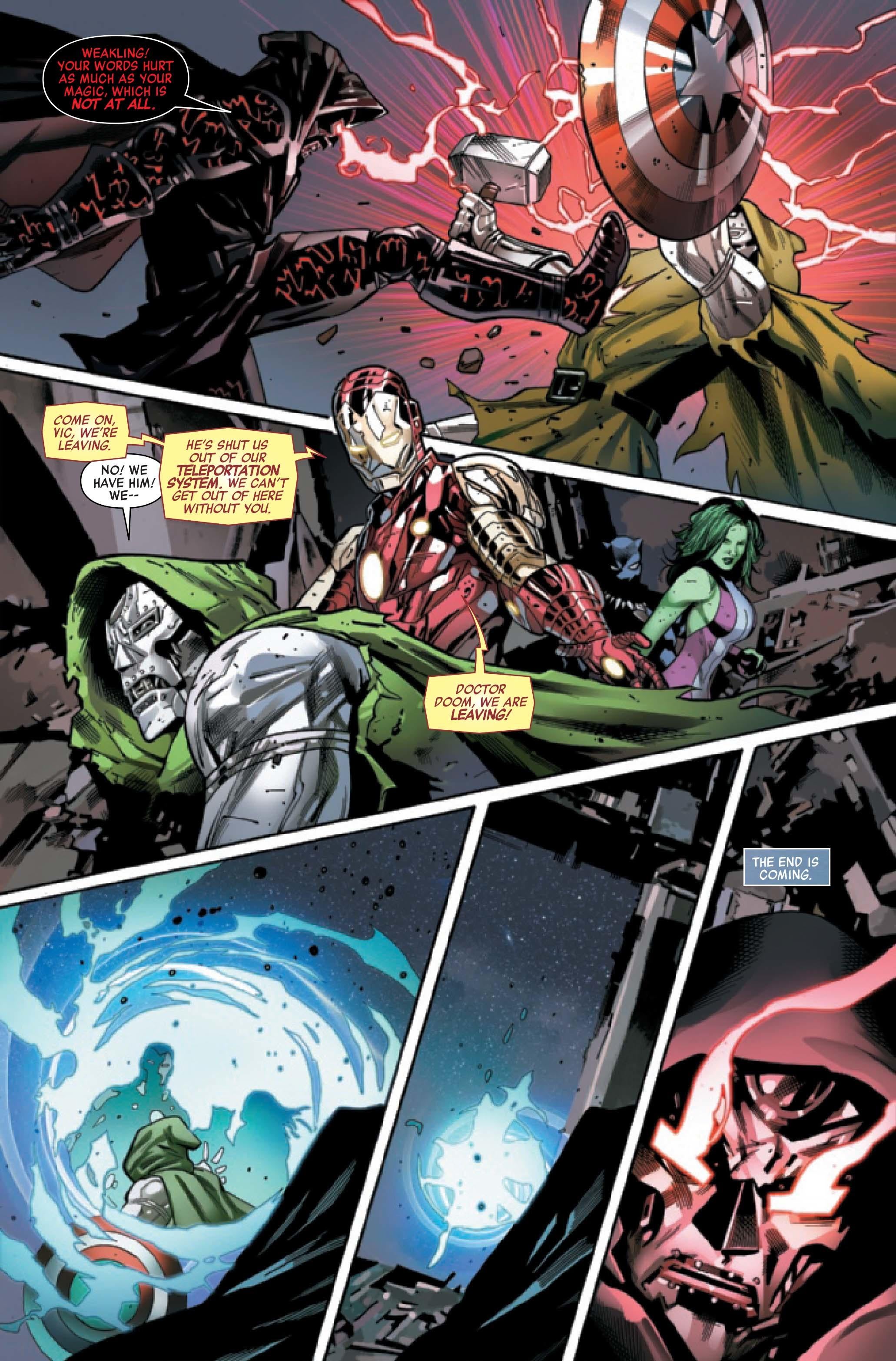 Marvel's New Avengers Preview Reveals Doctor Doom Wielding Thor's ...