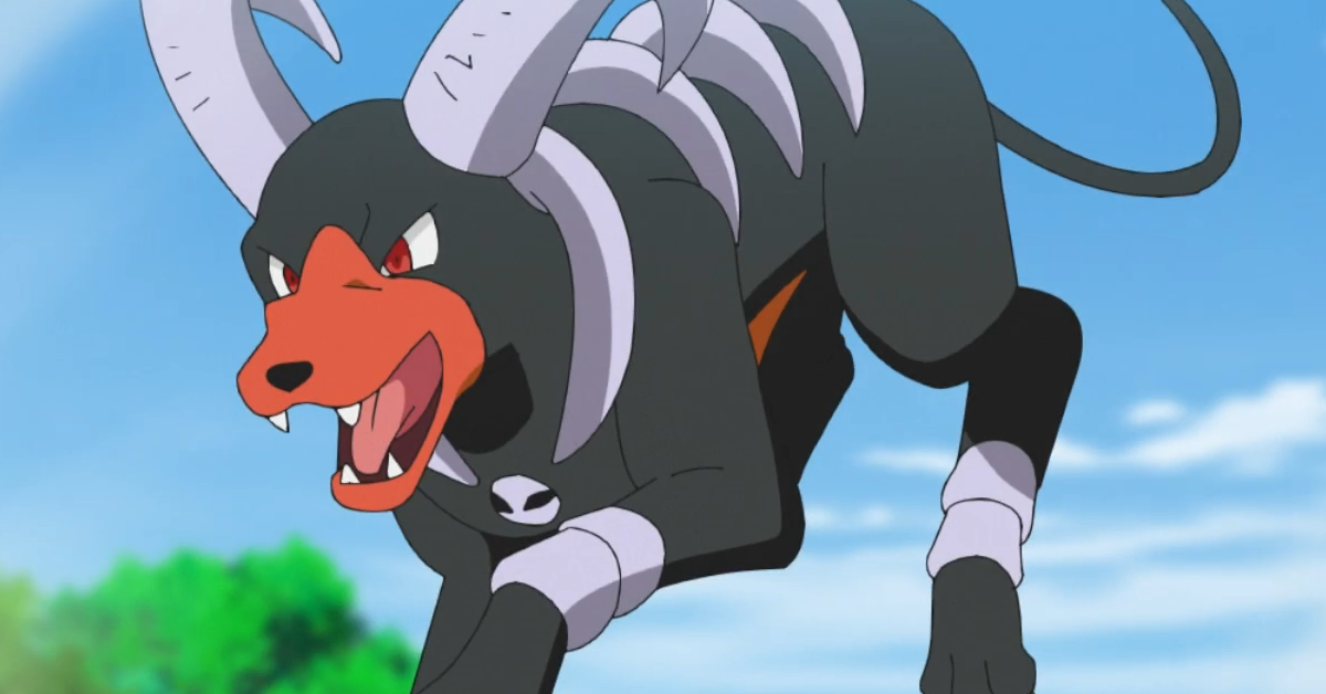 Pokemon Fan Goes Viral Thanks to Their Pup's Houdoom Cosplay ...