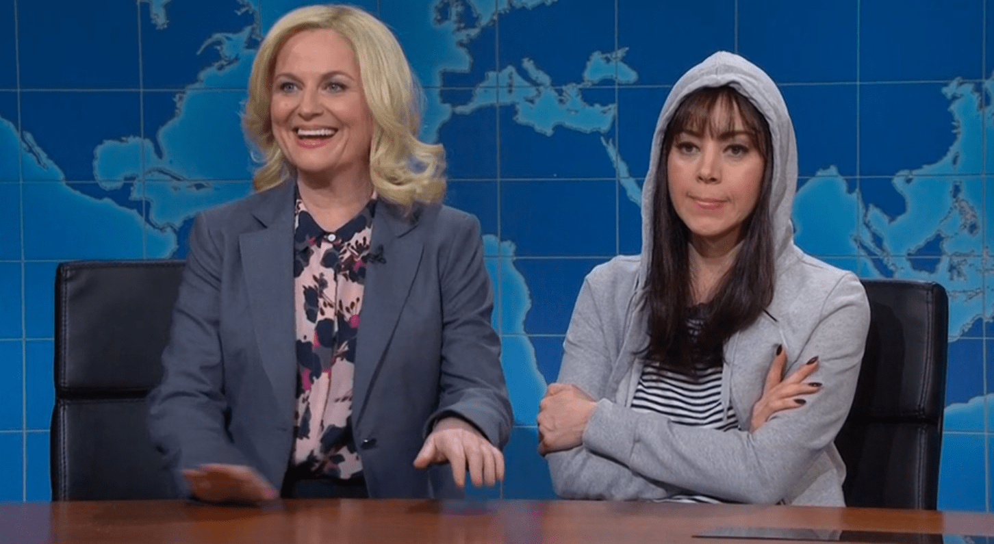 SNL: Aubrey Plaza, Amy Poehler Reprise Parks and Rec Characters - ComicBook.com