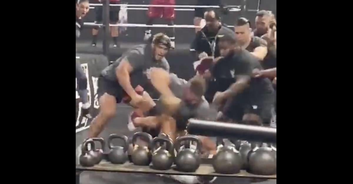 Watch Bron Breakker and Grayson Waller's WWE Performance Center Brawl ...