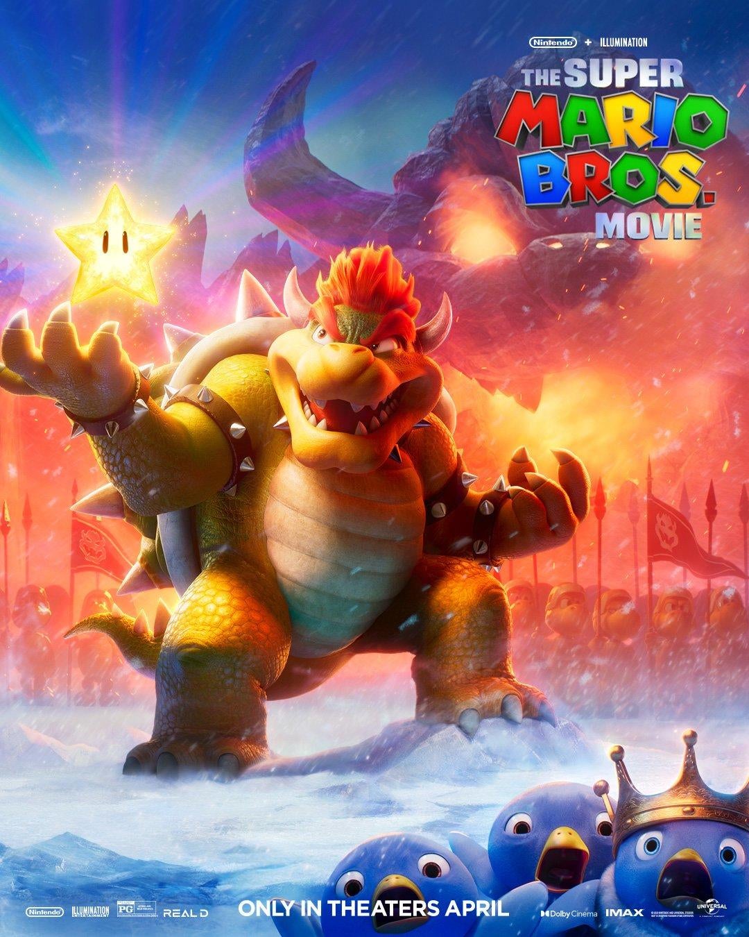 Super Mario Movie Posters Reveal New Looks at Bowser, Toad, and Donkey ...