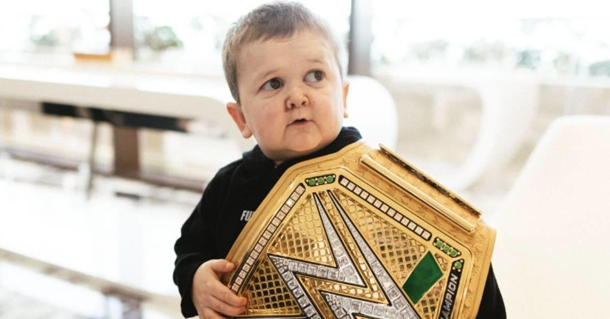 Hasbulla Gets the WWE Golden Title and a Shoutout From The Rock ...