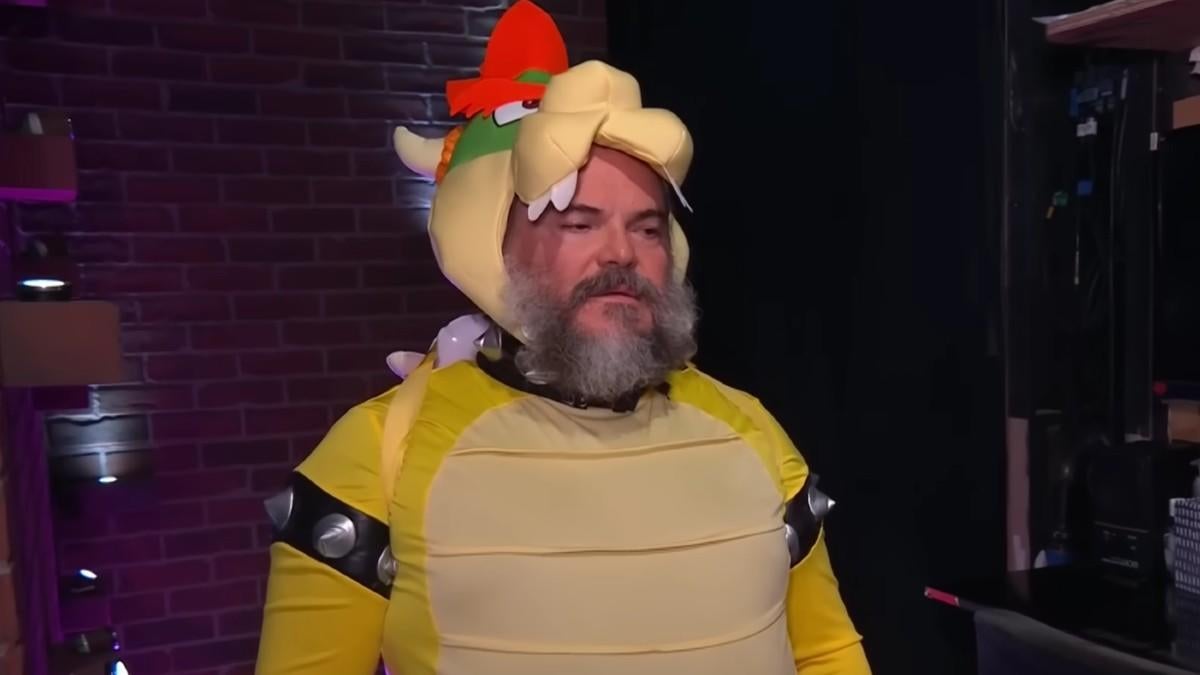 Jack Black Promotes The Super Mario Bros. Movie Dressed as Bowser ...