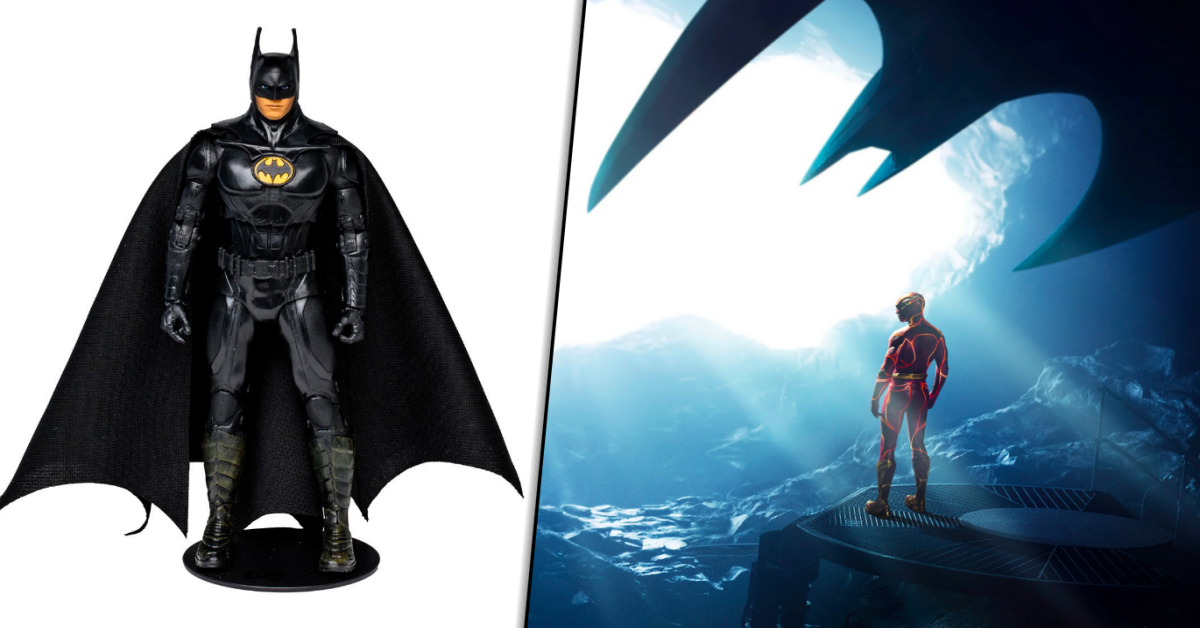 Michael Keaton's Batman Unmasked in Flash Movie Merchandise