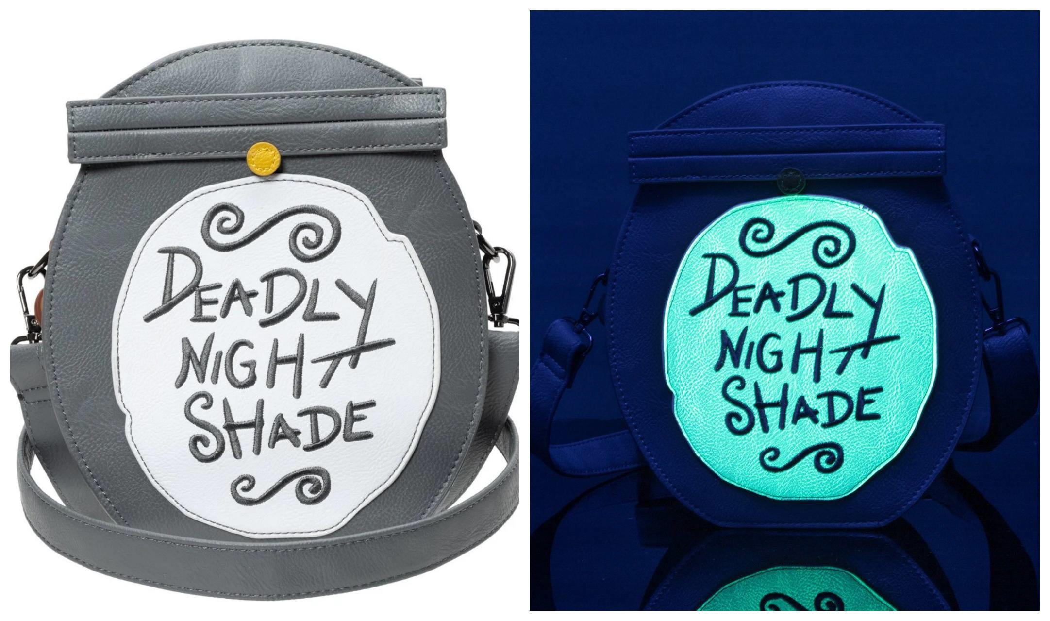 The Nightmare Before Christmas Deadly Night Shade Crossbody Purse Glows ...