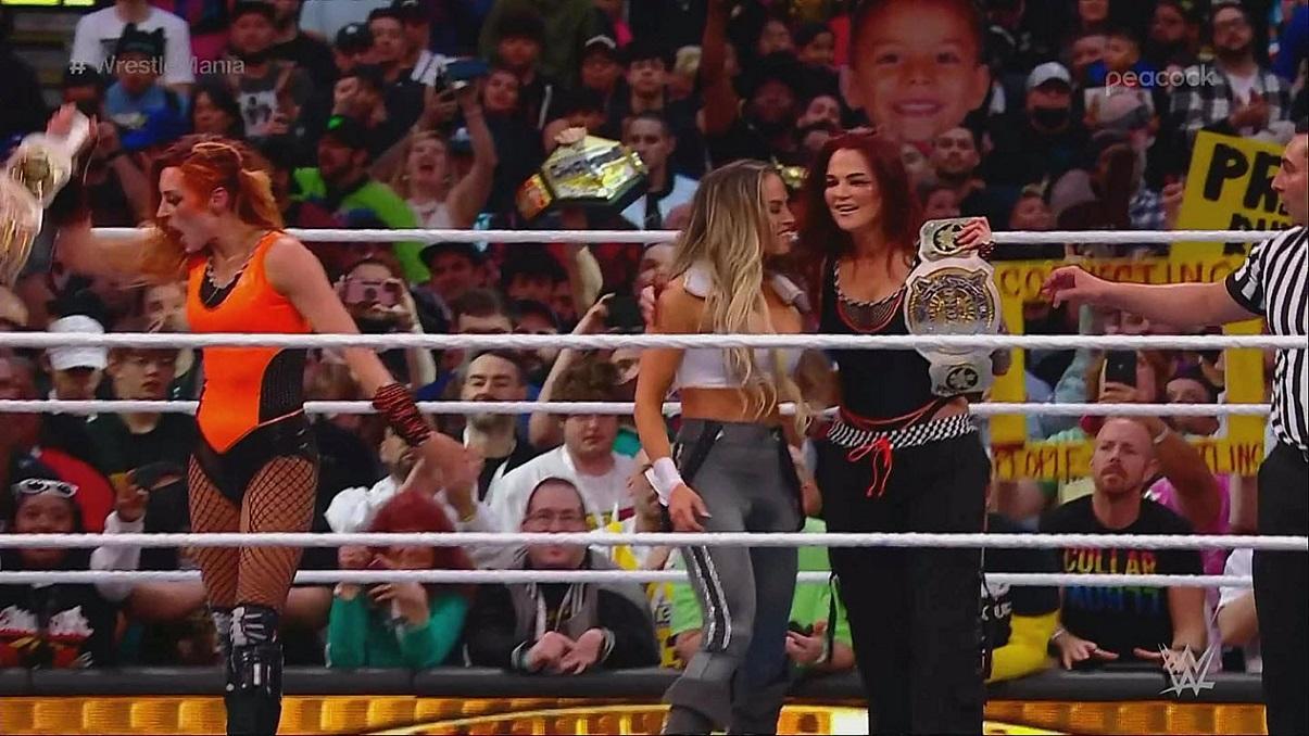 WWE Wrestlemania 39 Sees Becky Lynch, Trish Stratus, And Lita Defeat ...