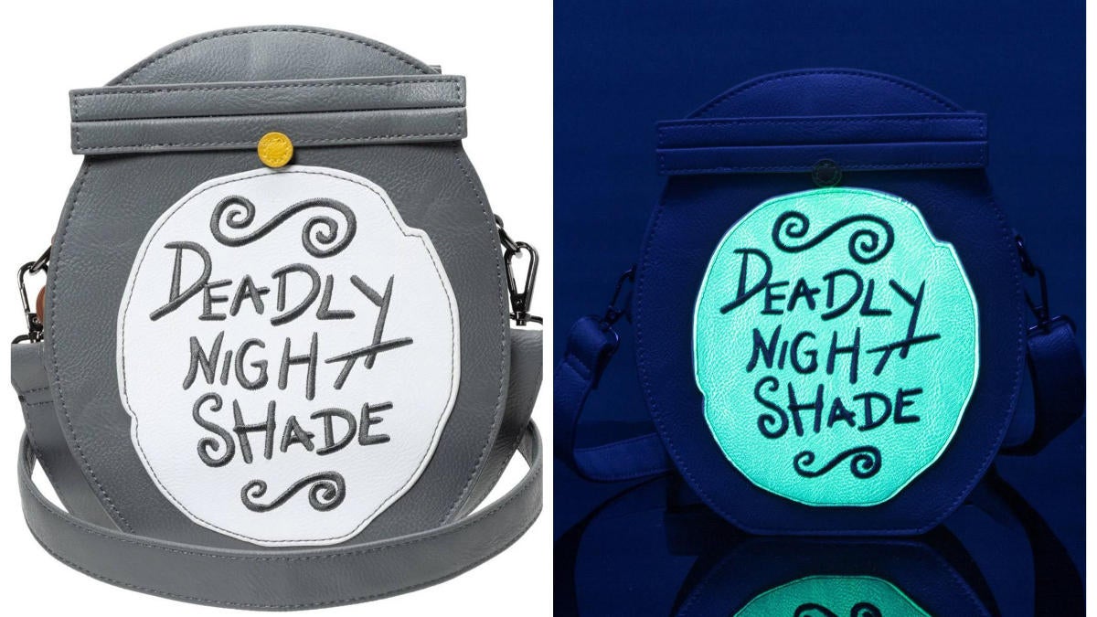 The Nightmare Before Christmas Deadly Night Shade Crossbody Purse Glows ...
