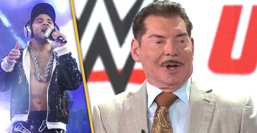 Watch AEW's Max Caster Take a Shot at Vince McMahon's Mustache ...
