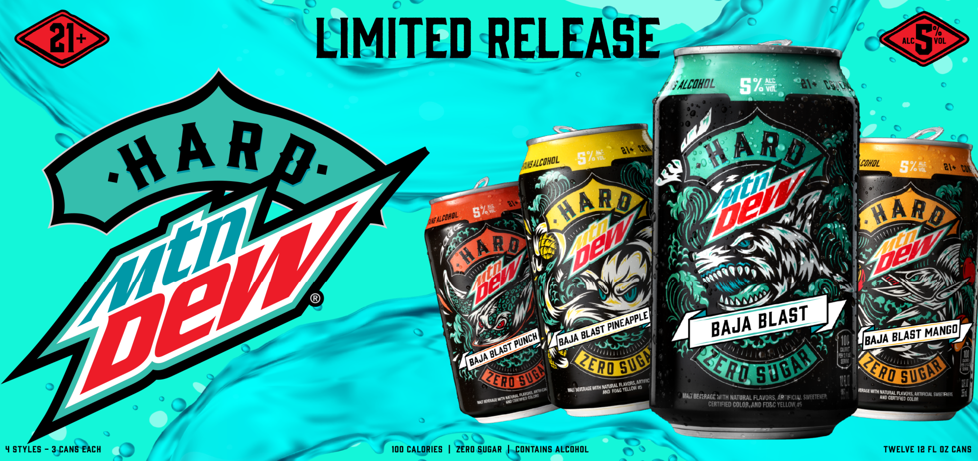 Hard MTN Dew Drops Baja Blast Variety Pack - ComicBook.com