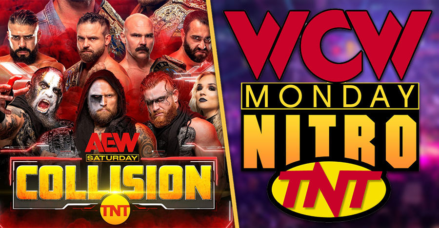 Fans React to AEW Collision's Logo Paying Homage to WCW Monday Nitro ...