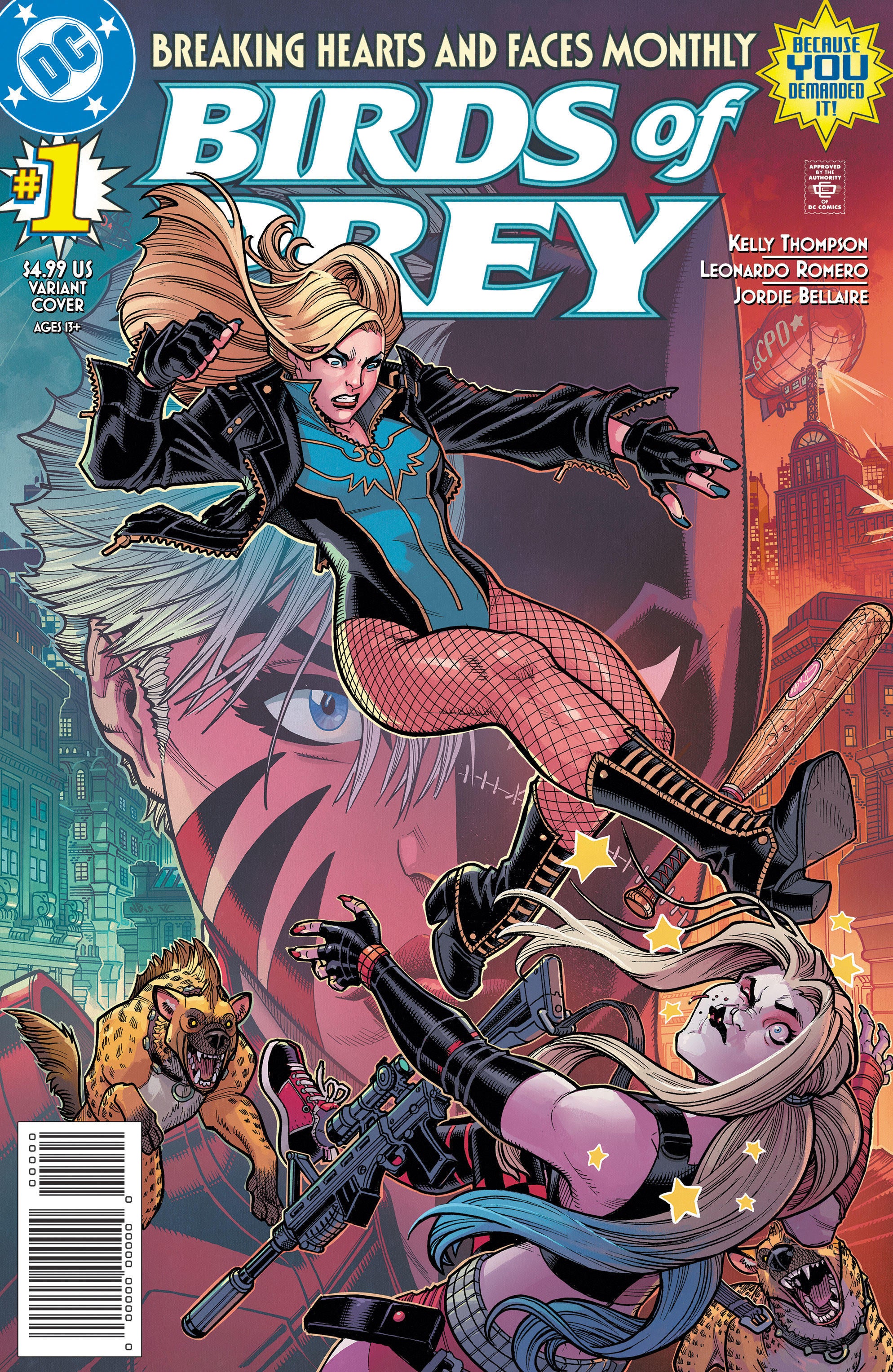 DC Debuts Birds of Prey #1 Homage Cover Featuring Black Canary, Harley ...
