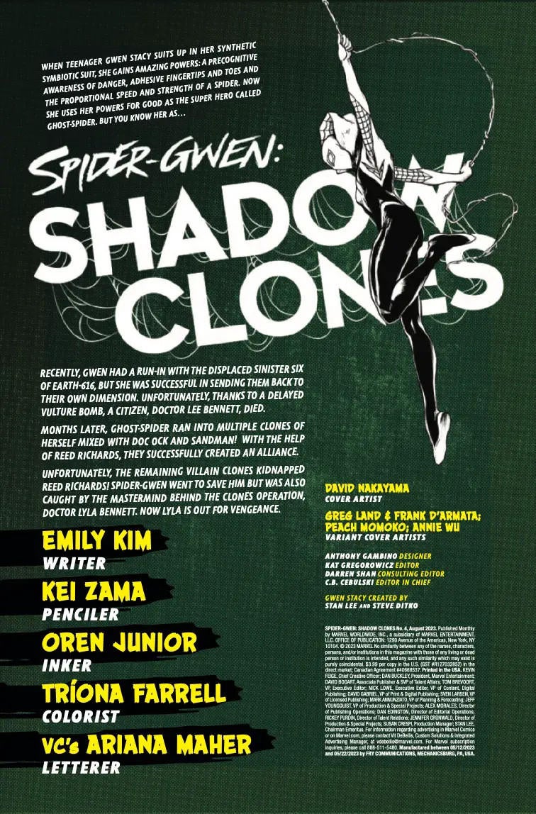Gwen Stacy Deals With Clones In New Spider-Gwen Series Preview From ...