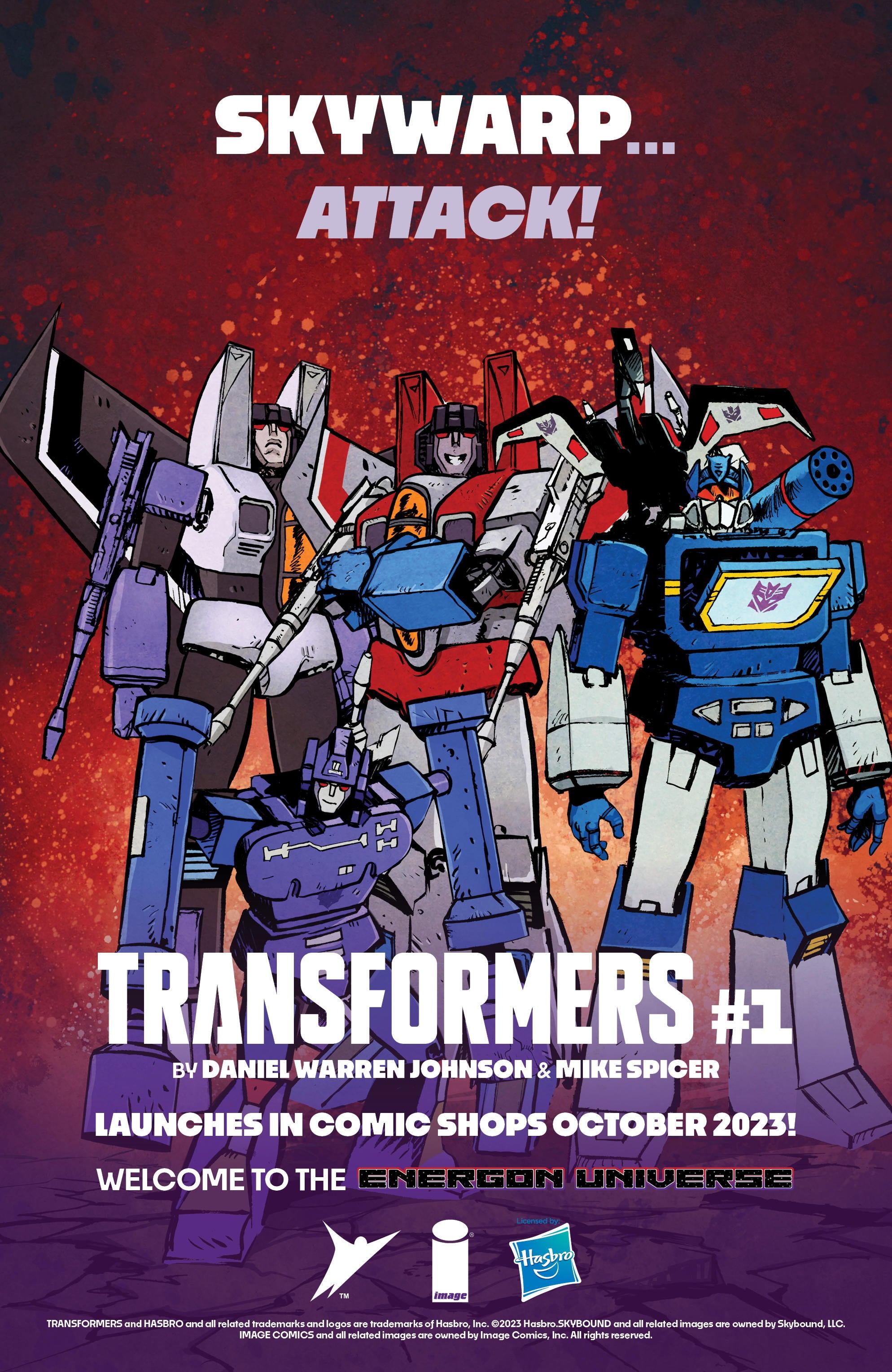 Skybound and Hasbro Reveal Autobots and Decepticons Lineups for ...