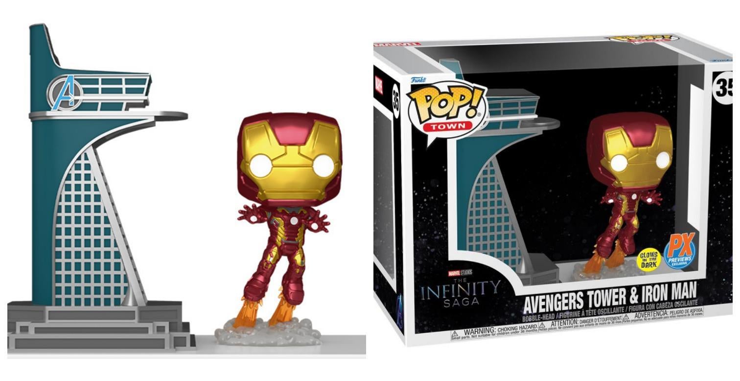 Avengers Tower With Iron Man Funko Pop Town Exclusive Is On Sale Now ...