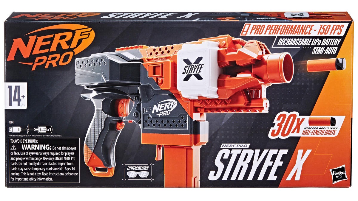 NERF Stryfe X Goes Pro As a Half-Length Dart Blaster - ComicBook.com