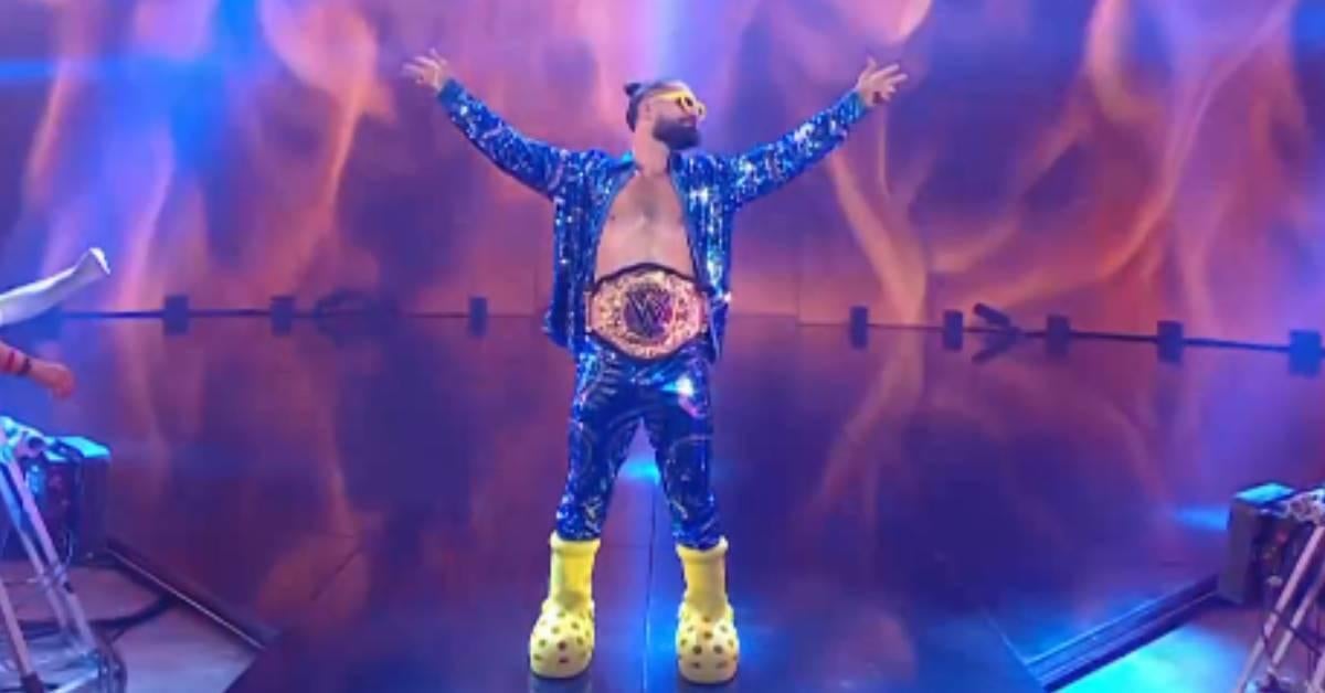 Seth Rollins Debuts His New Crocs x MSCHF Big Yellow Boots on WWE Raw ...