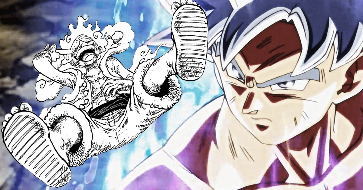 One Piece x Dragon Ball Crossover Unleashes Ultra Instinct Goku vs Gear ...