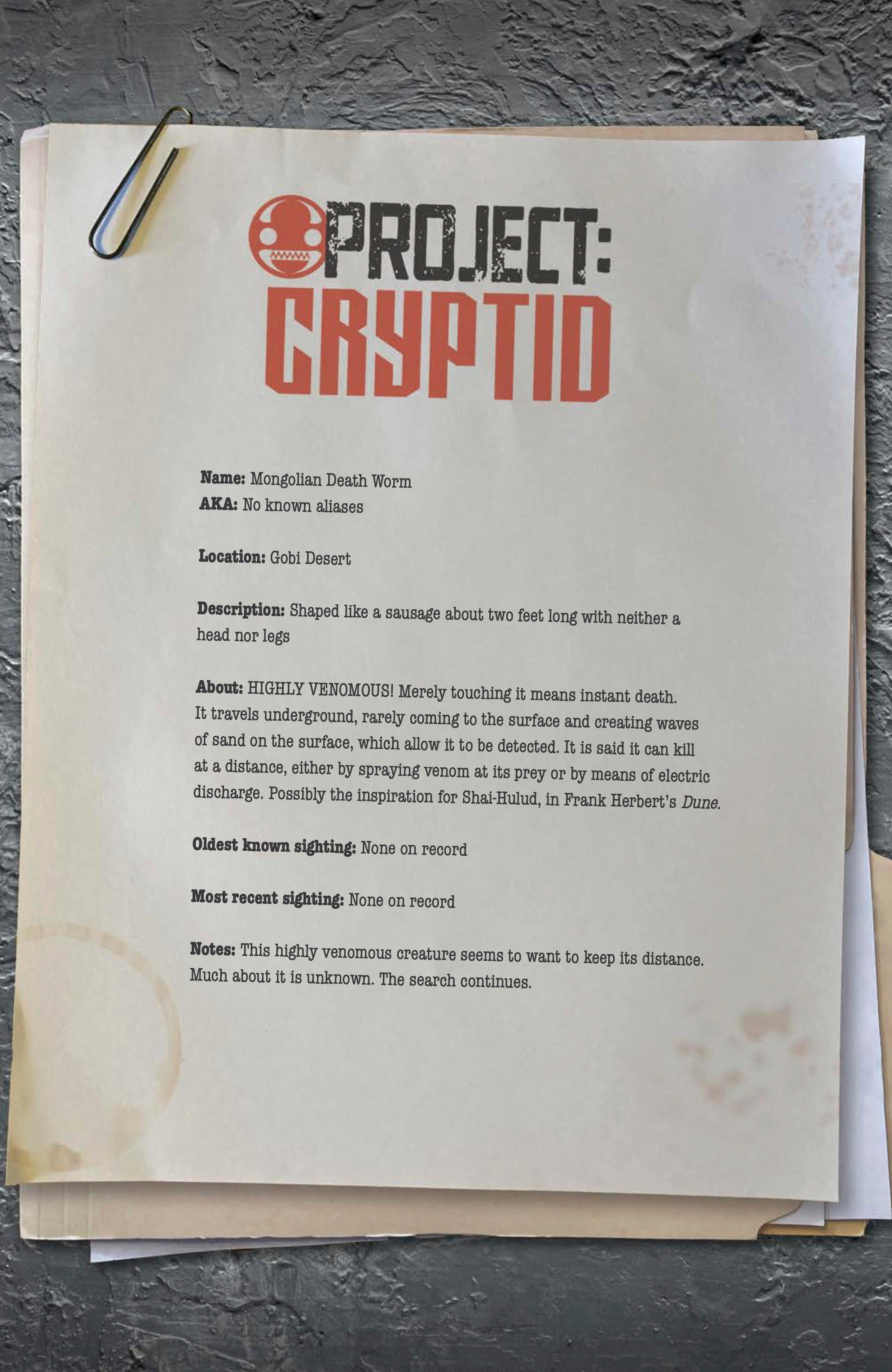 AHOY Celebrates 5 Years With Project: Cryptid. Check Out a First Look ...