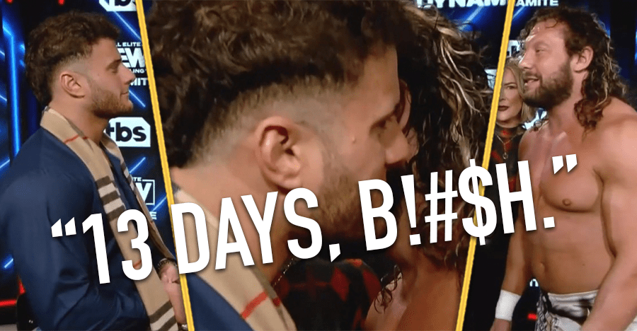 MJF vs. Kenny Omega Teased on AEW Dynamite - ComicBook.com MJF vs. Kenny Omega Teased on AEW Dynamite - ComicBook.com