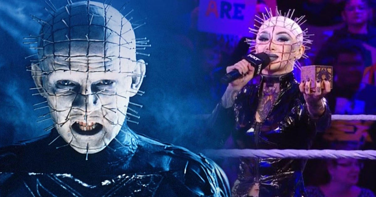 WWE's Shotzi Reveals Amazing Hellraiser Pinhead Costume at NXT ...