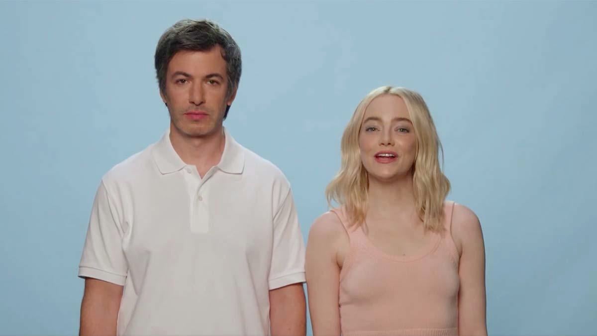 The Curse: Nathan Fielder and Emma Stone Parody Anyone But You Trailer ...