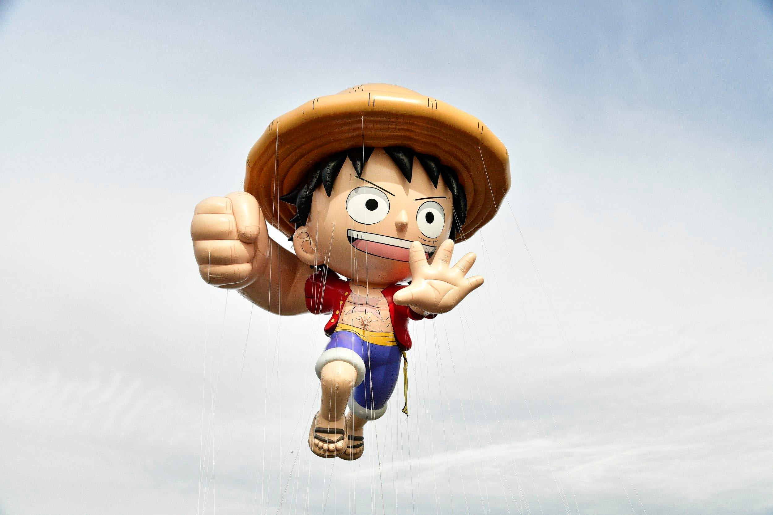 One Piece's Monkey D. Luffy Sets Sail Over Thanksgiving Day Parade ...