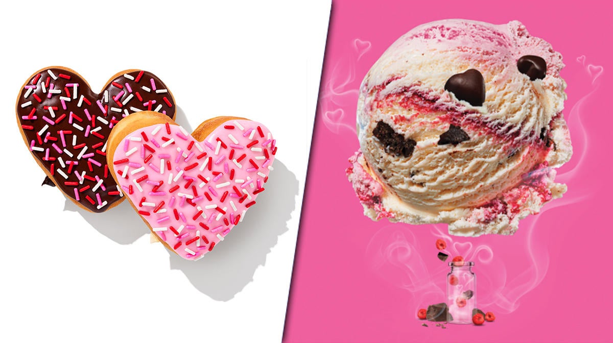 Dunkin' and Baskin-Robbins Reveal Their Valentine's Day-Themed Menus ...