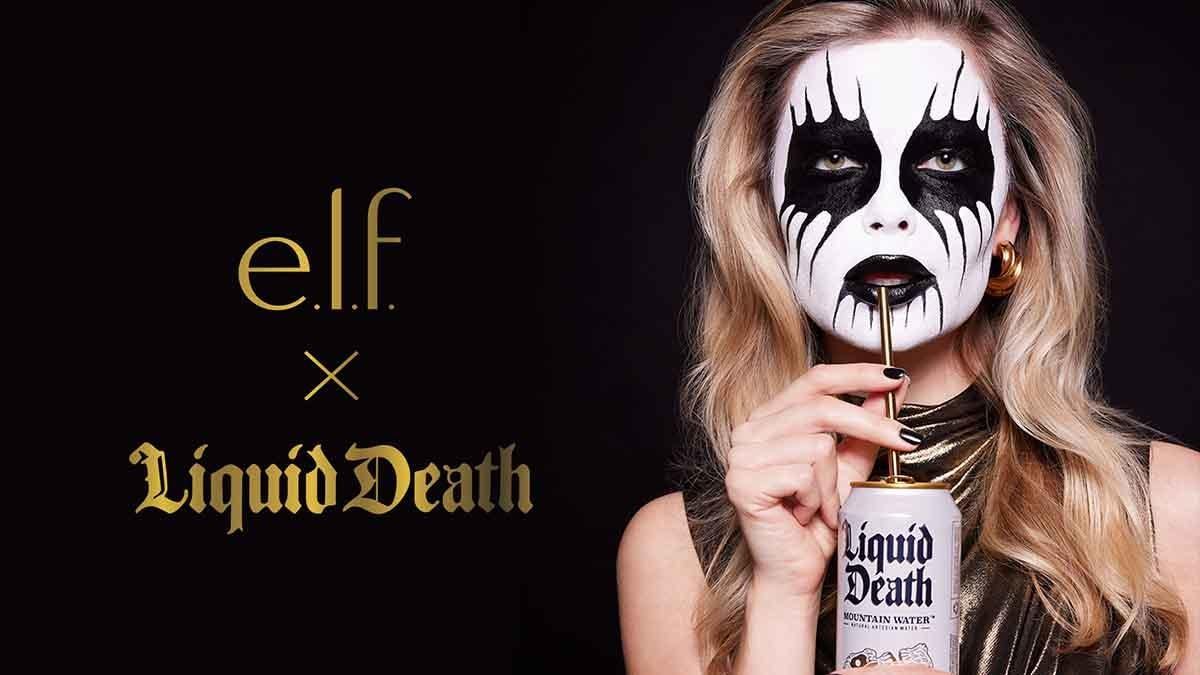 Liquid Death Partners With e.l.f. Cosmetics For Deathly Corpse Paint ...