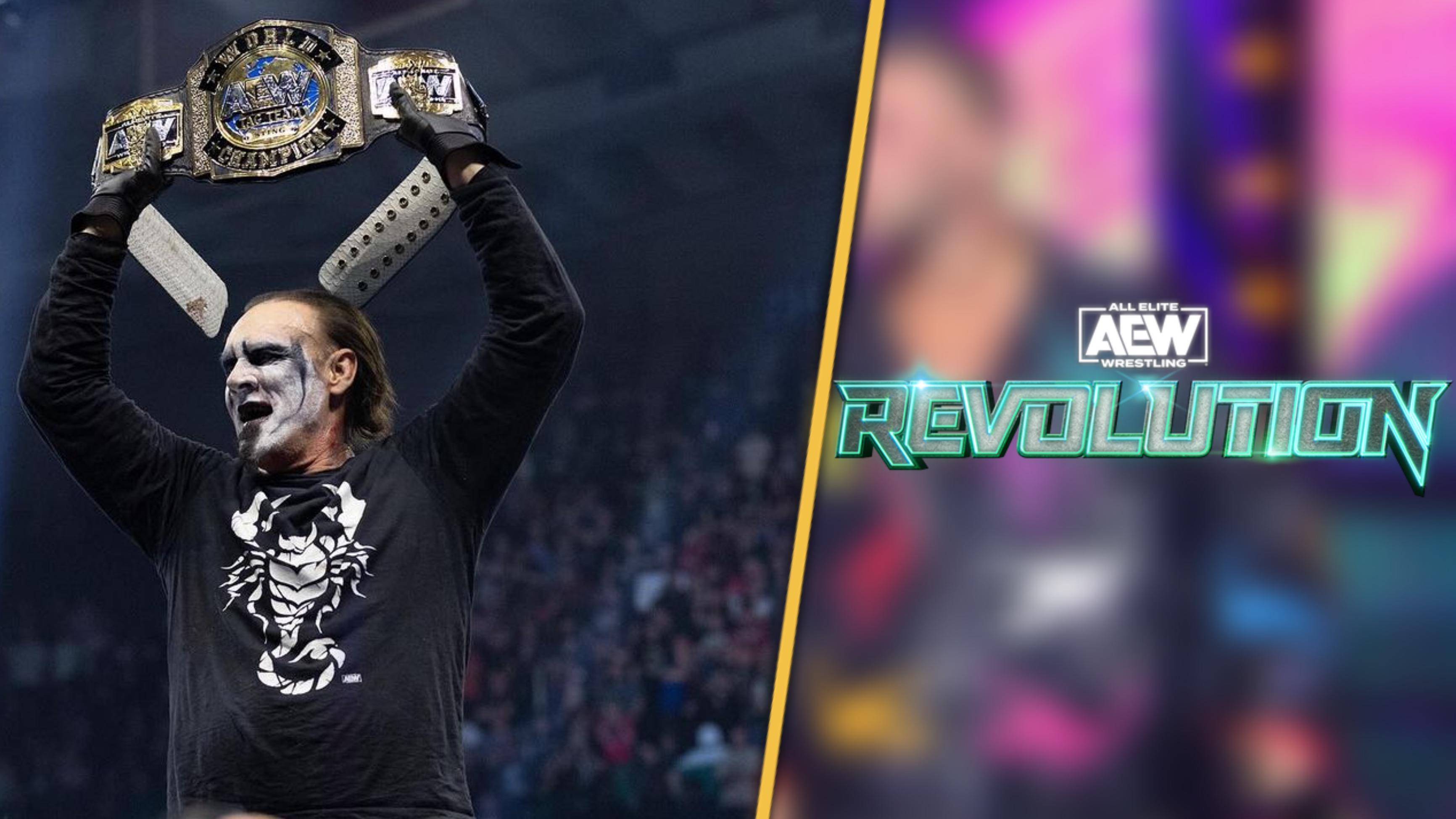 Wrestlers Pay Respect To Sting With AEW Revolution Tribute Gear ...