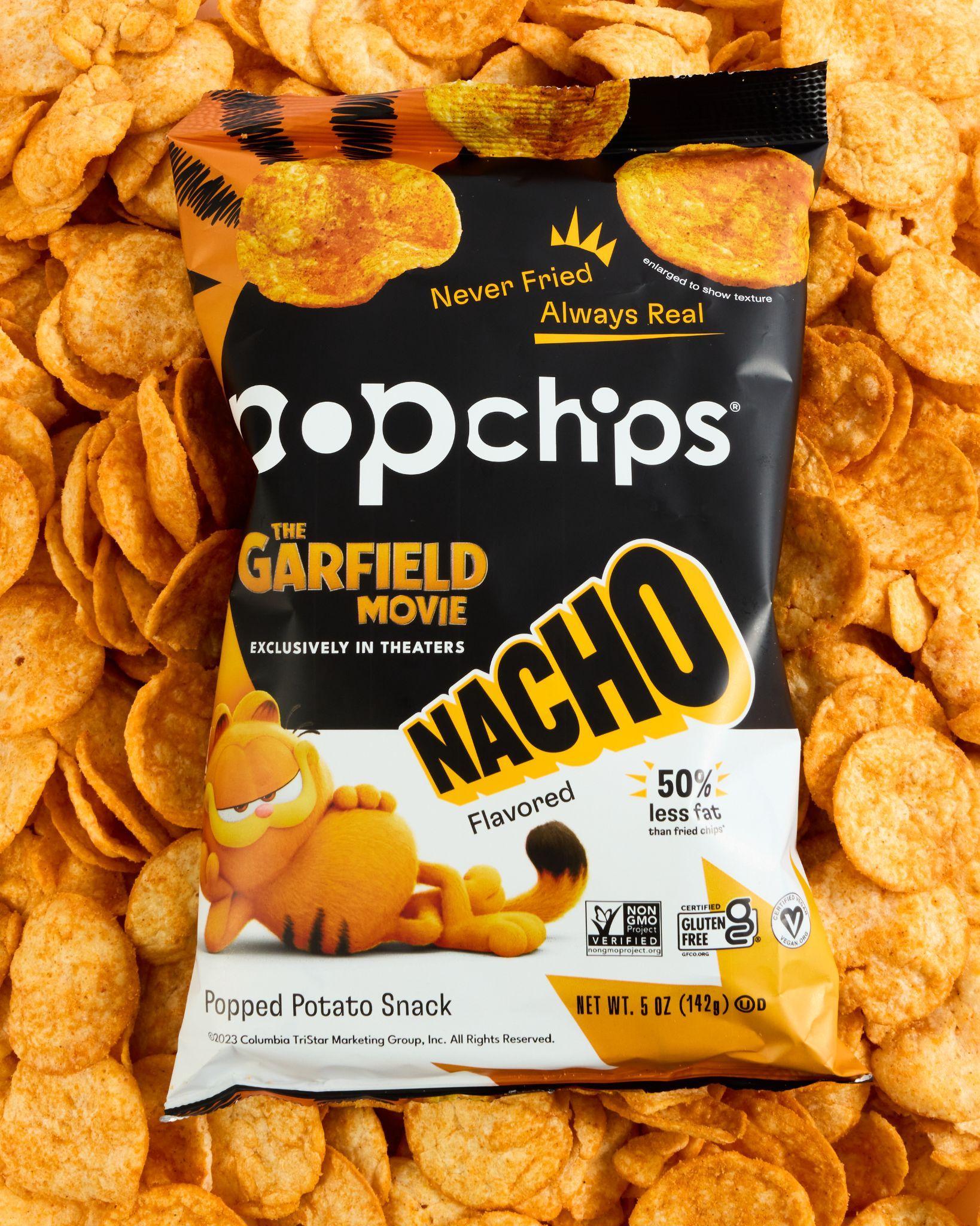 The Garfield Movie Reveals New Limited Edition Popchips Nacho Bags ...