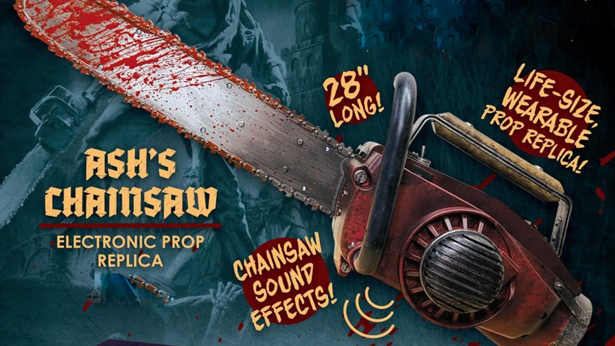 A Full-Size, Wearable Ash Williams Evil Dead Chainsaw Hand Replica Is ...