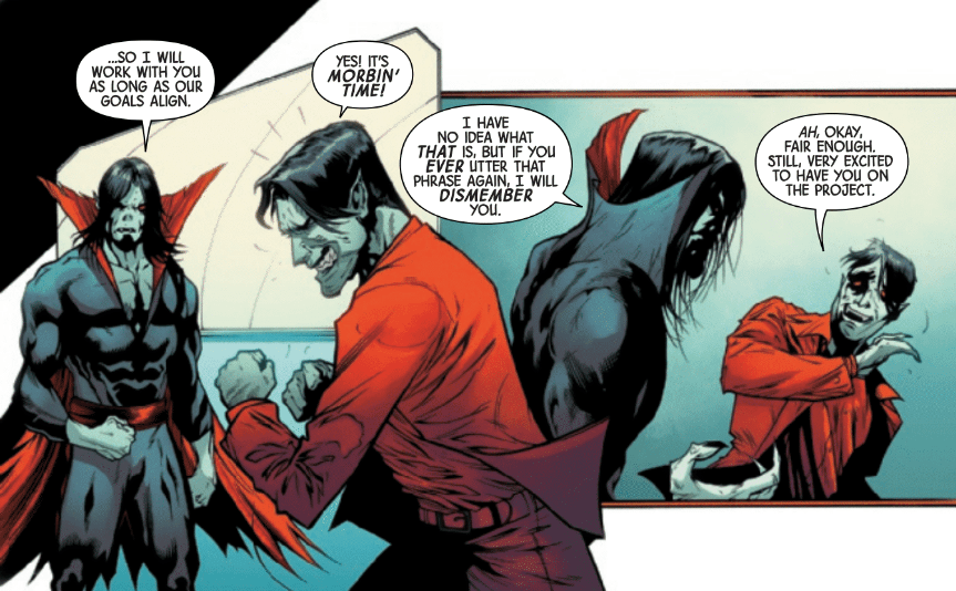 Morbius Reacts to "Morbin Time" Meme in New Marvel Comic - ComicBook.com