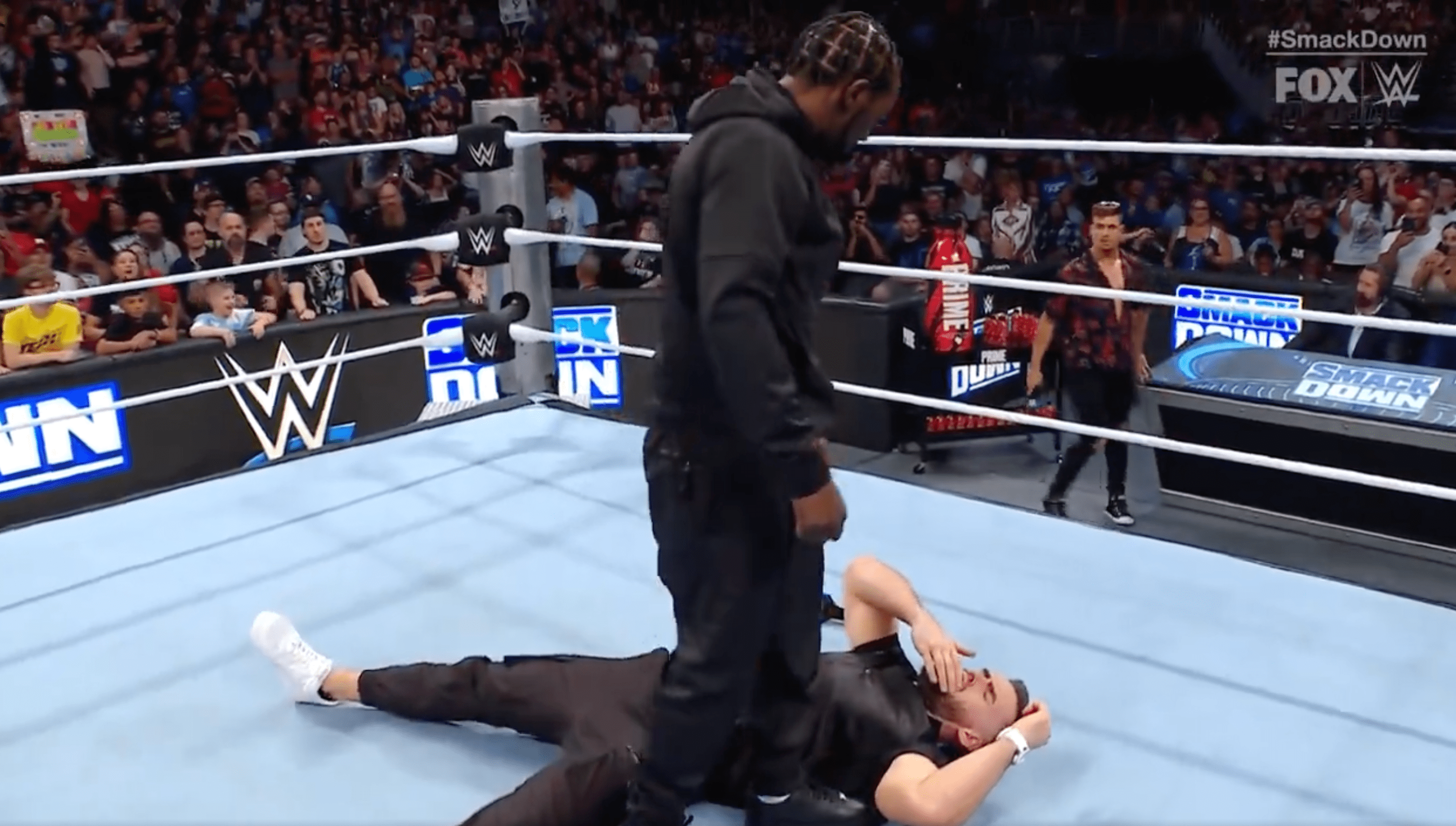 Professional Boxer Terence Crawford Knocks Out Austin Theory on WWE ...