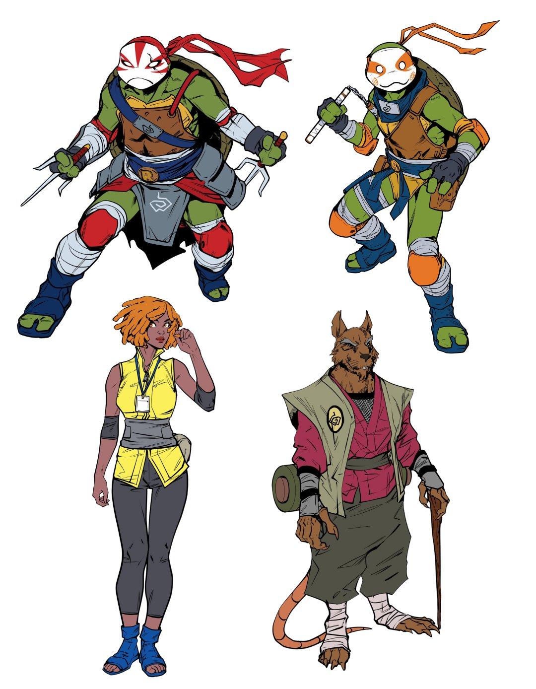 Teenage Mutant Ninja Turtles x Naruto Showcases Its Character Designs ...