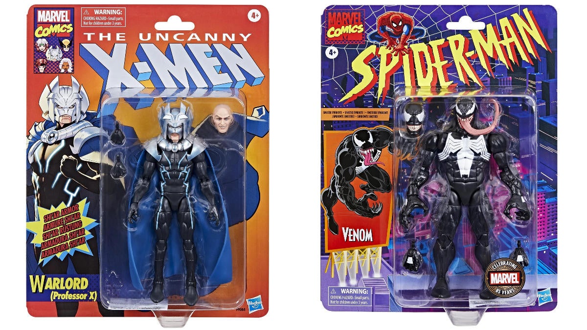 Marvel Legends Retro Venom and Warlord Professor X Exclusives Are Back ...