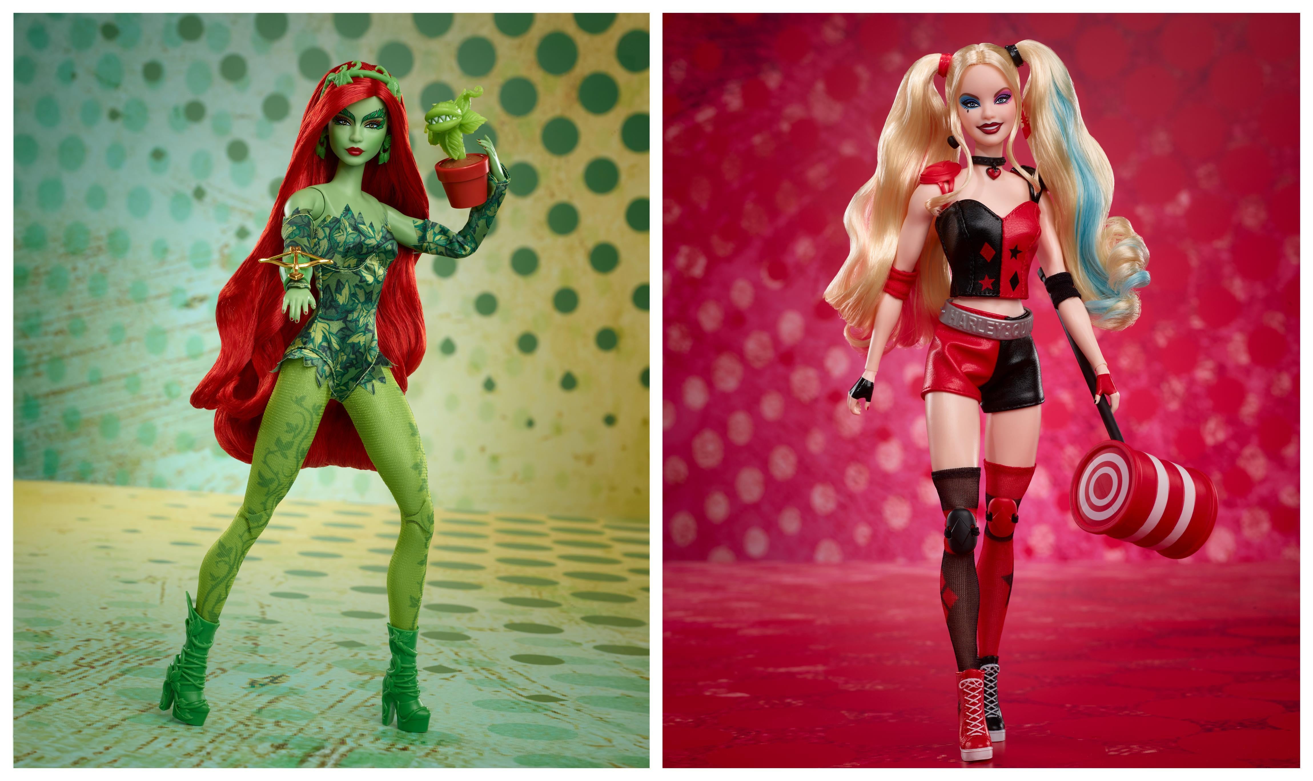Harley Quinn and Poison Ivy Barbie Dolls Launch For Batman Day 2024 ...