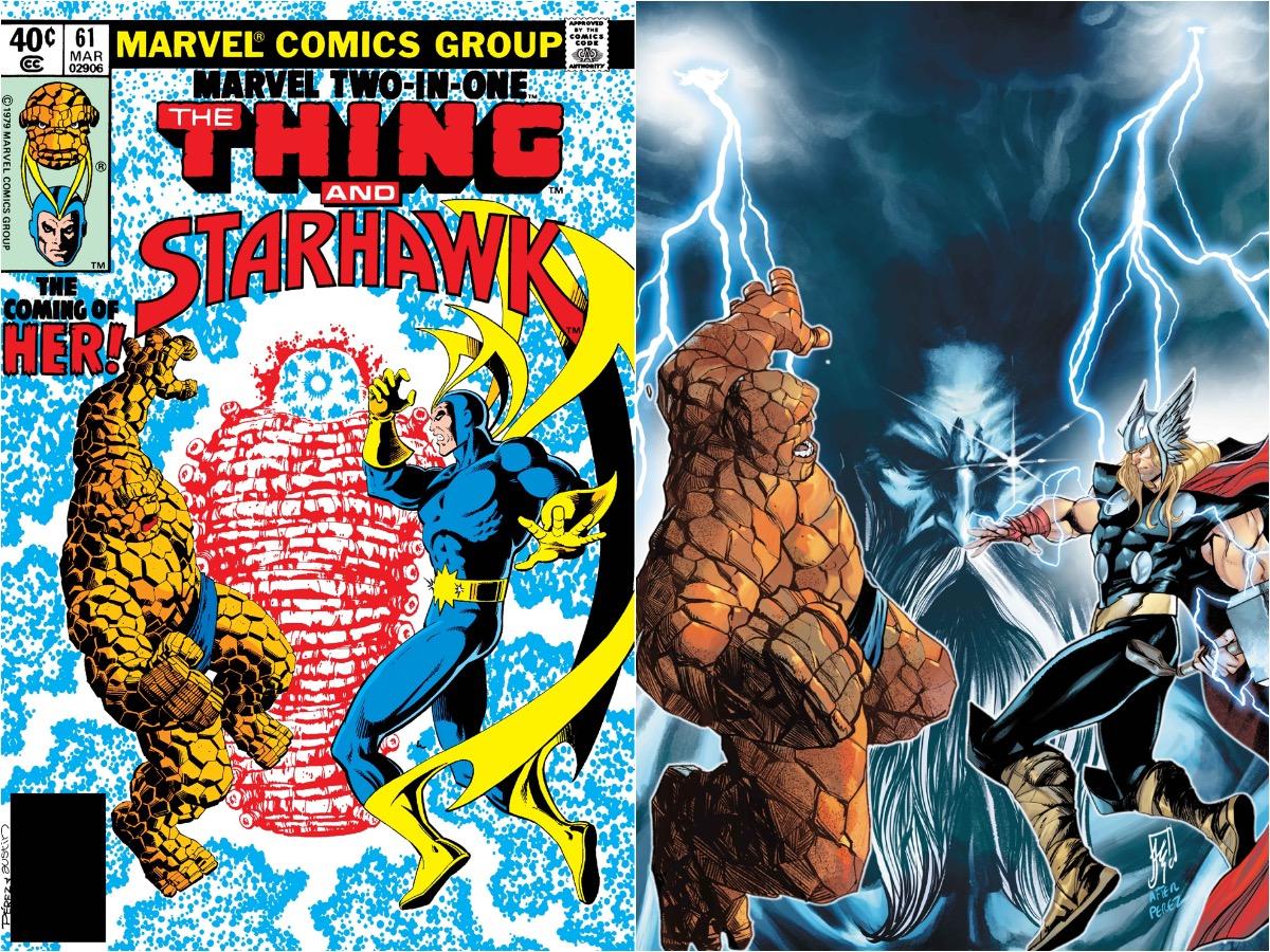 The Thing Clobbers the Marvel Universe on New Variant Covers ...