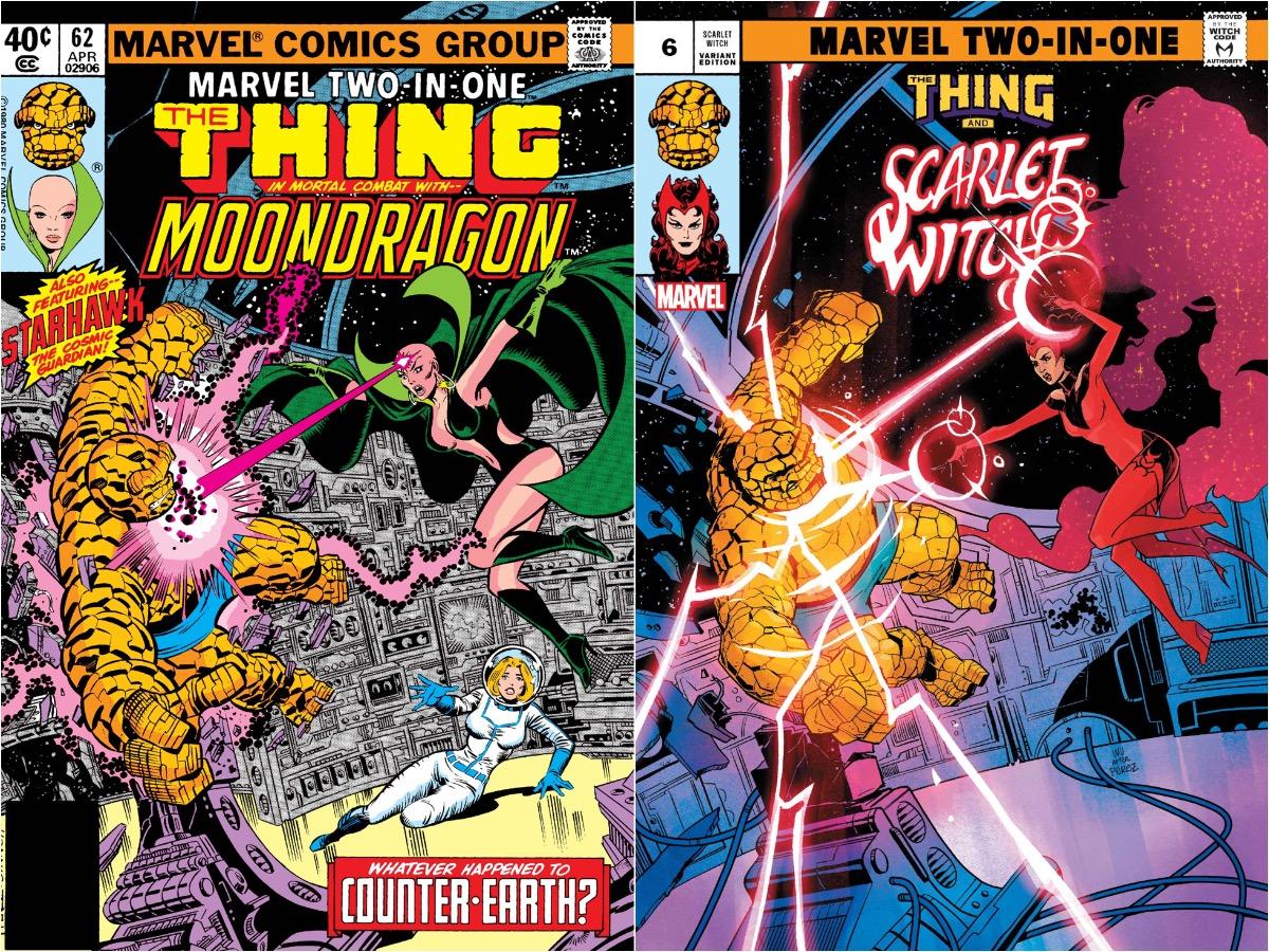 The Thing Clobbers the Marvel Universe on New Variant Covers ...