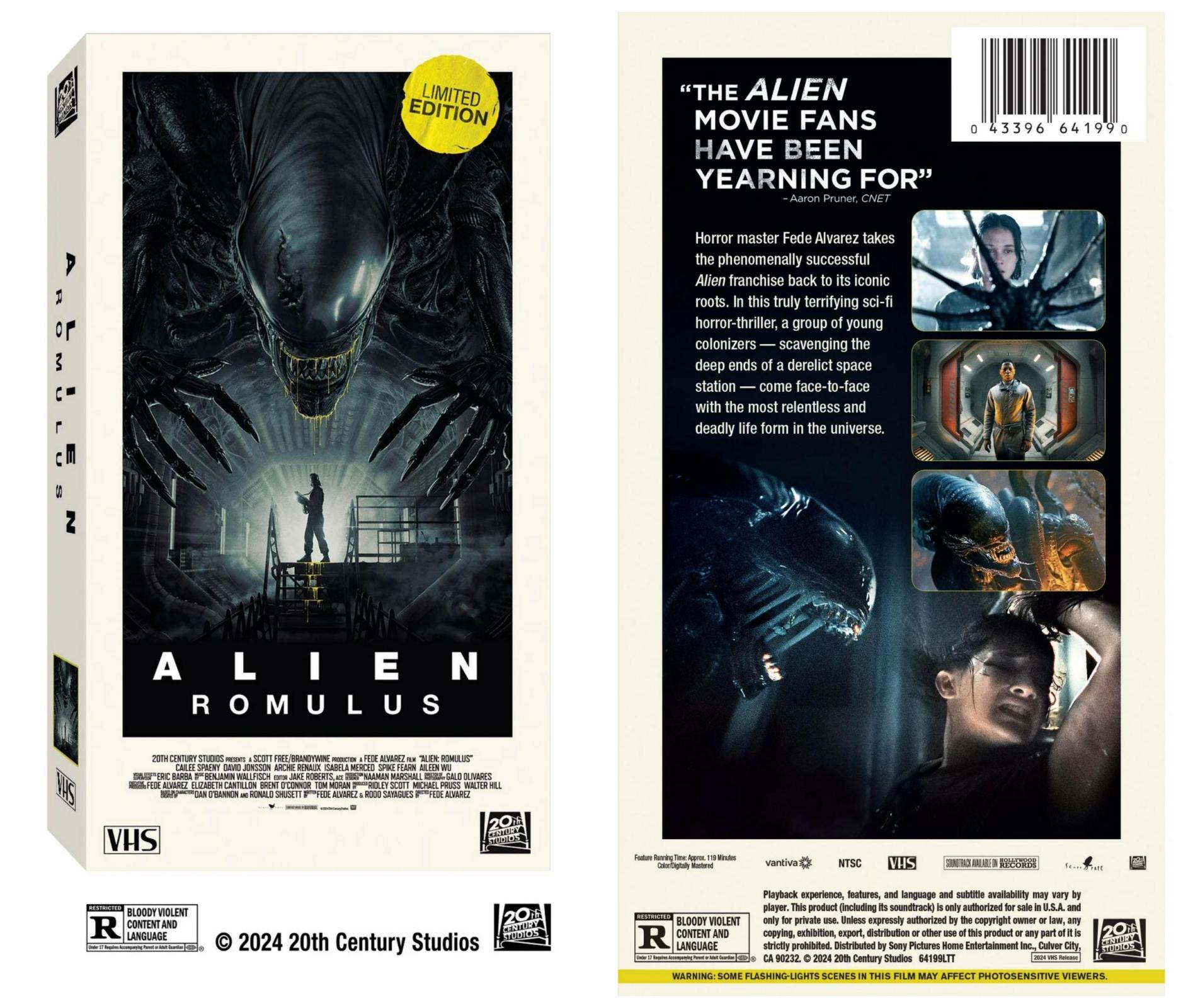 La VHS di Alien: Romulus in edizione limitata è disponibile per il pre ...